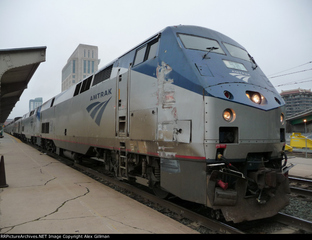 Amtrak 58 West, Departing